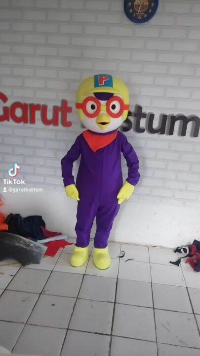 Kostum maskot badut pororo setelan dewasa lucu costume karnaval ...