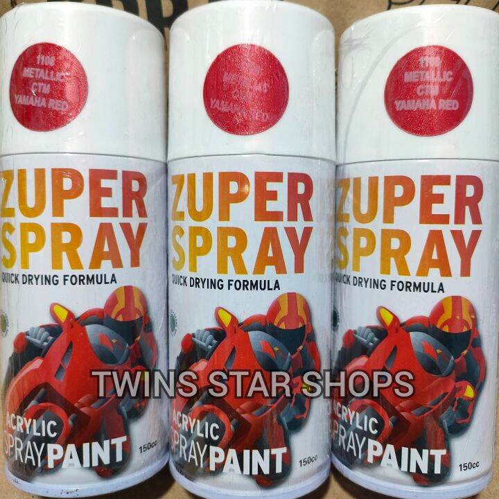 Pilox Pilok Cat Semprot Zuper Warna Metalic CTM Yamaha Red Merah ...