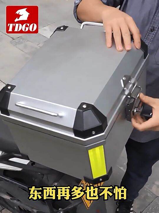36L Top Box For Motorcycle With Base Plate Backrest Lining For ...