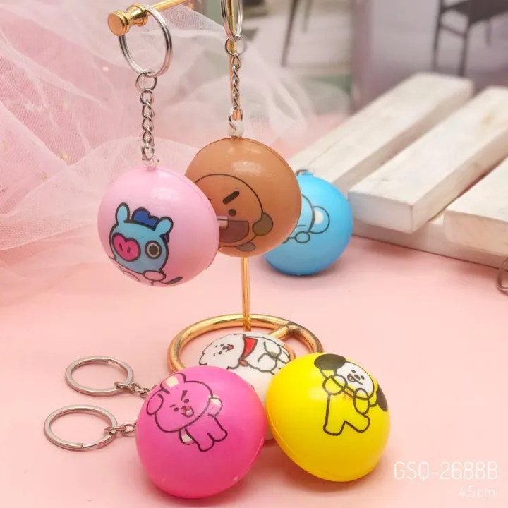 Bt21 Mini Bun Squishy Bts Mini Bun Gantungan Kunci Squishy | Lazada ...