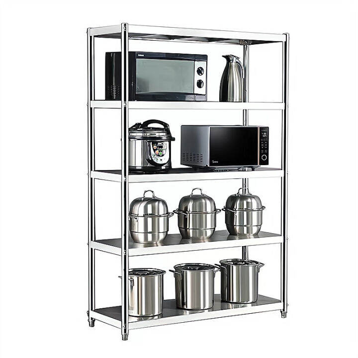 Thicken Kitchen Rack Stainless Steel Merchandise Display Racks Heavy ...