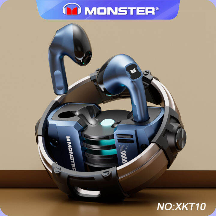 Monster XKT10 Earphones มอนสเตอร์หูฟังไร้สายซับวูฟเฟอร์ TWS ลดเสียงรบ ...