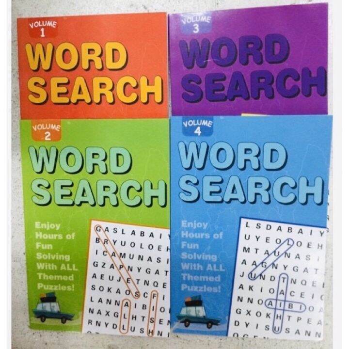 Volume 1to4 Word Search Book Puzzle Educational Past Time | Lazada PH