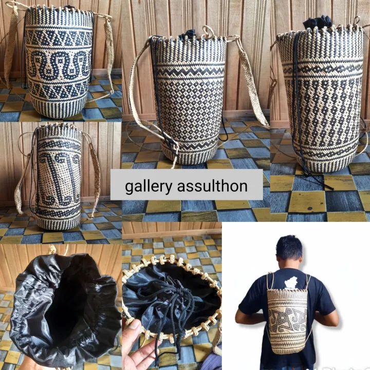 TAS ROTAN | TAS ANJAT RANSEL | TAS ANYAMAN ROTAN KHAS DAYAK KALIMANTAN ...