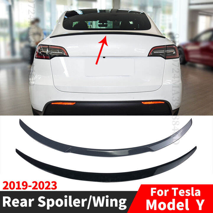 Rear Trunk Spoiler Wing Air Dam Deflector For Tesla Model Y 2019 2020 ...