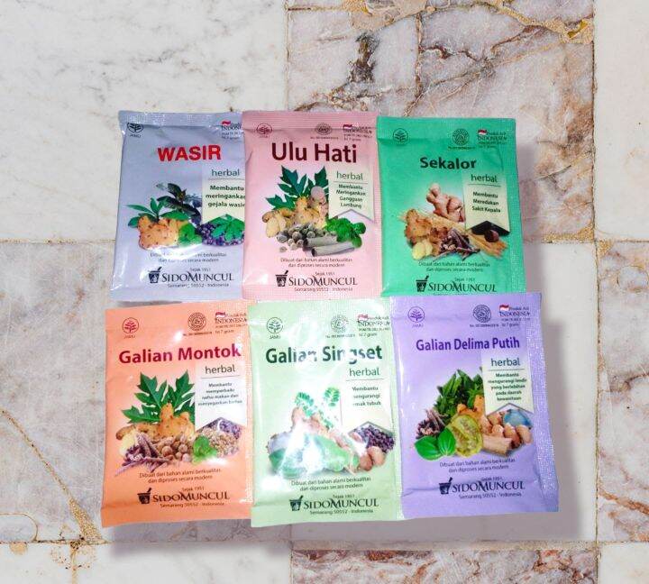 Jamu BUBUK Harga Per Sachet Sekalor Galian Delima Putih | Lazada Indonesia
