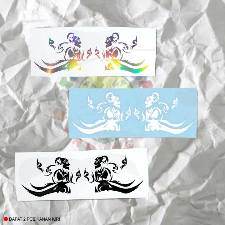 sticker bus po haryanto wayang dapat 2 pcs sticker cutting | Lazada ...