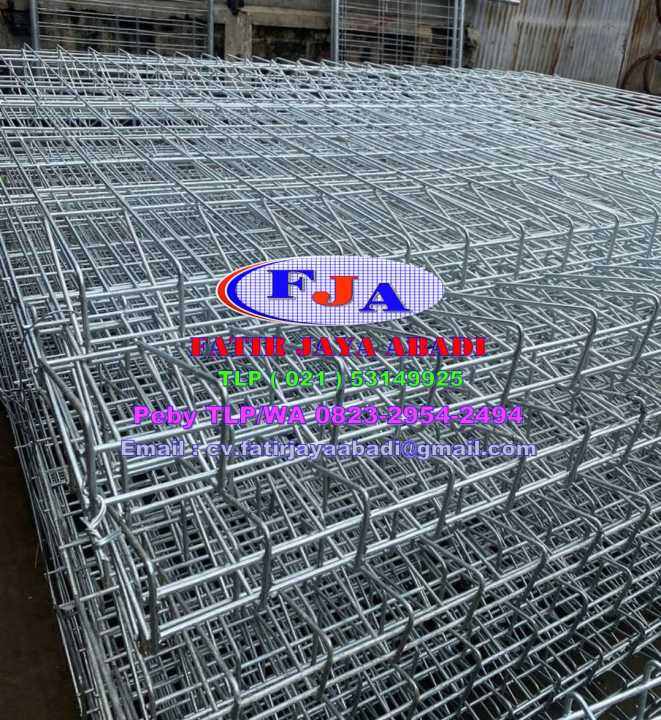 Pagar brc Tinggi 60cm x Lebar 240 cm diameter 5mm jenis Hot Dip ...