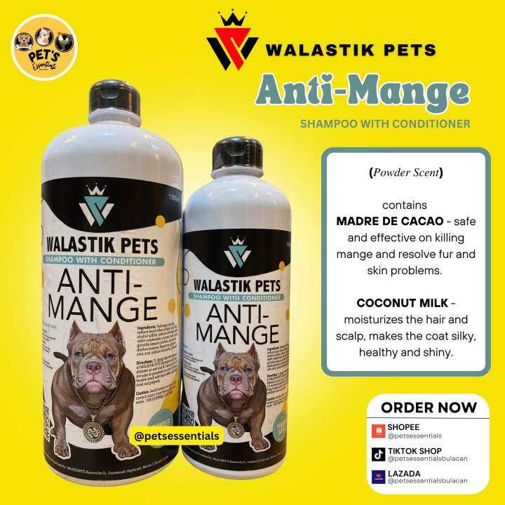 Walastik Pets Shampoo Anti-mange 1000ml and 500ml | Lazada PH