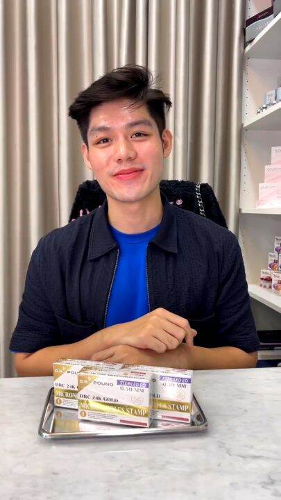 Dr.pound อุปกรณ์เมโสทองคำ 24K. สูตรคลินิก ‧₊ //3ชิ้น | Lazada.co.th