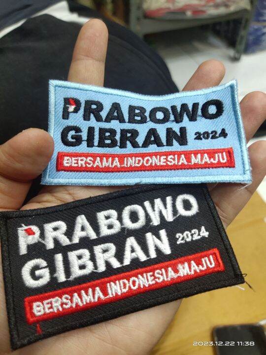 logo bordir bordiran prabowo gibran | Lazada Indonesia