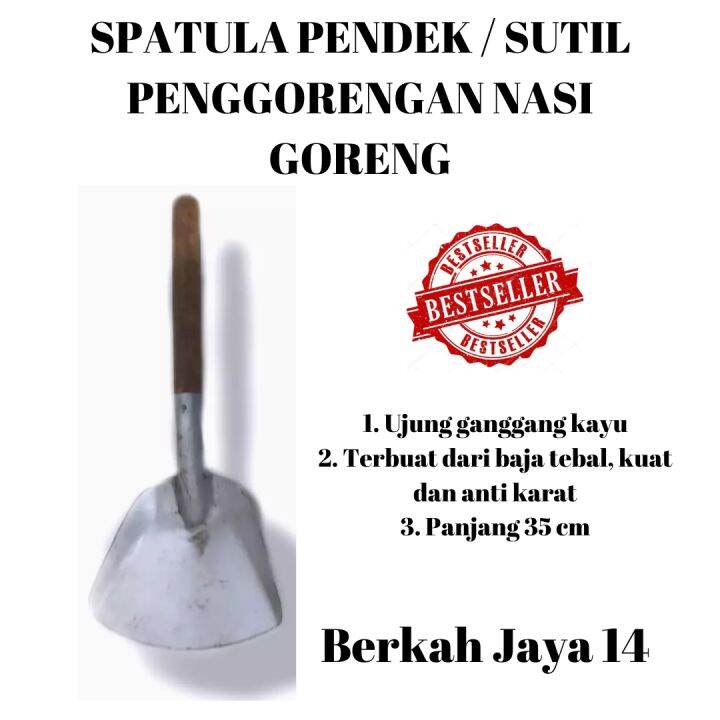 SPATULA NASI GORENG UKURAN PENDEK DAN PANJANG SUTIL SUDIP SODET IRUS ...