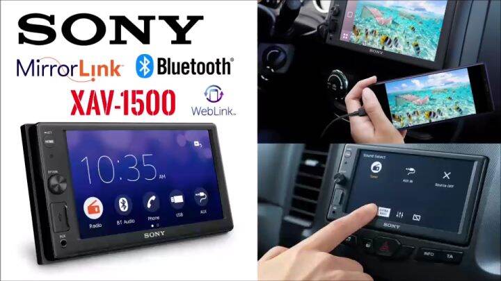 NEW SONY XAV-1500 6.2นิ้ว ดู you tube จอทัชสกรีนไม่สะท้อนแสง คมชัดสูง ...