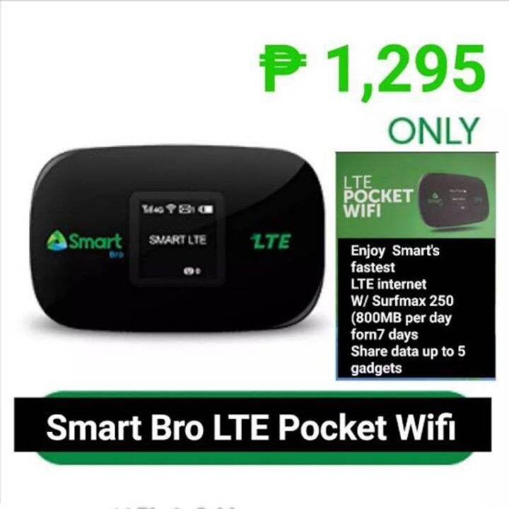 Smart Bro prepaid LTE-A pocket wifi advanced | Lazada PH