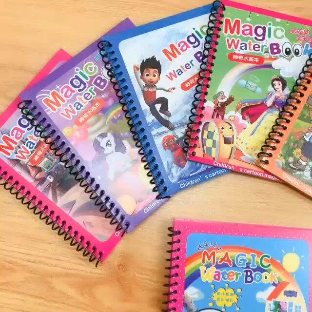 Magic Water Book/Buku Gambar Air Ajaib Anak/Graffiti Buku Lukisan Air ...