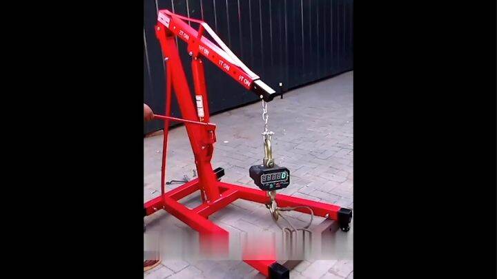 3TON 3T Engine Crane Heavy Duty Foldable Kren Angkat Enjin Jack Lifter ...