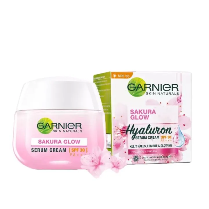 Garnier Sakura Glow Day cream SPF30 - 50 mL | Lazada Indonesia