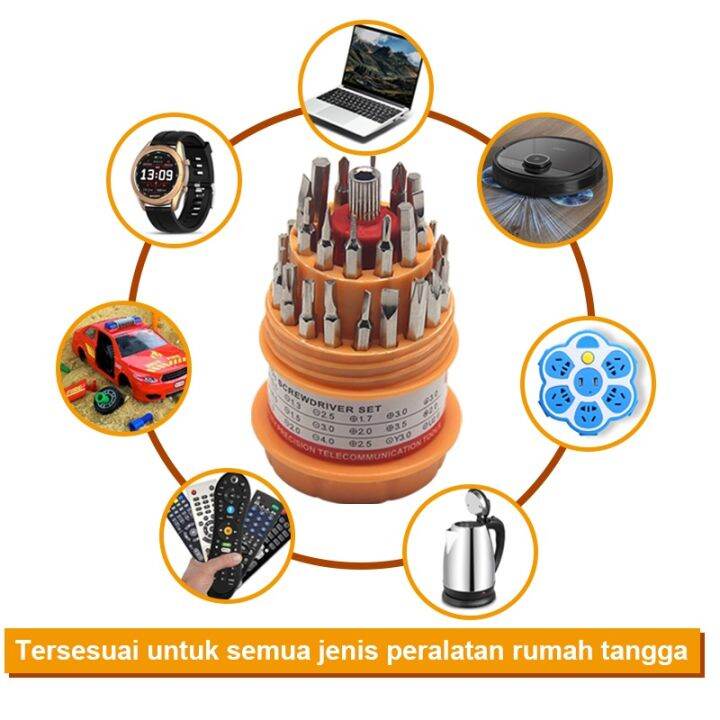 obeng set serba guna 31 in 1 orig | Lazada Indonesia