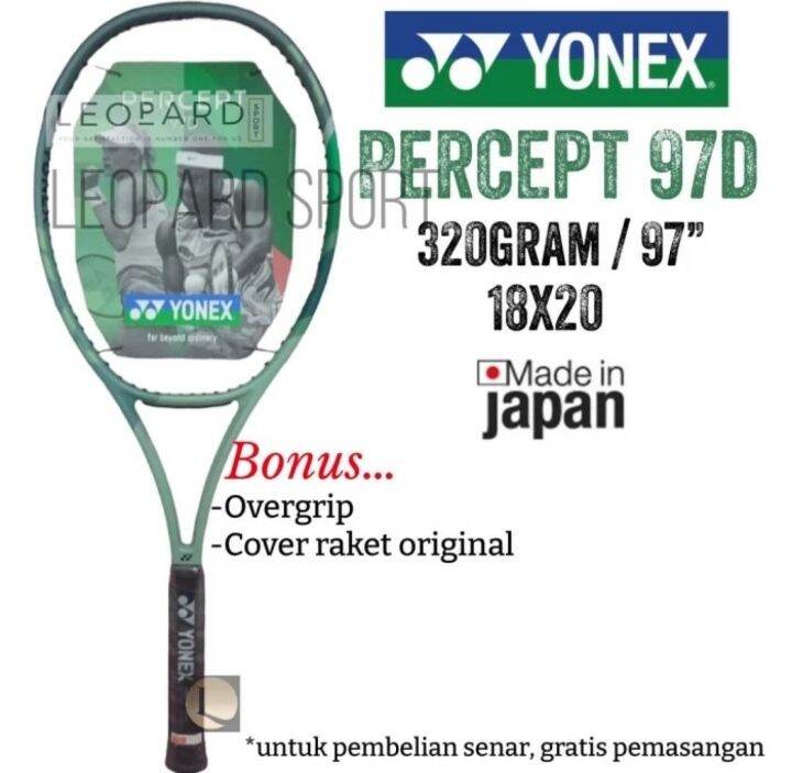 Raket Tenis YONEX PERCEPT 97D Olive Green Berat : 320g Original Japan ...