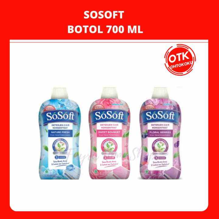 SO SOFT DETERJEN CAIR 700ML BOTOL | Lazada Indonesia