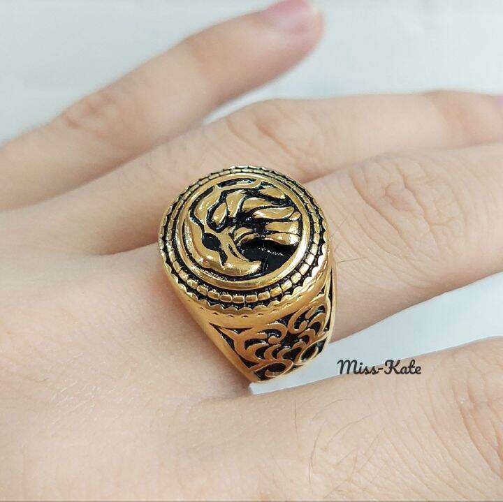 Illuminati Ring Pure Stainless Steel Gold Rings for Men | Lazada PH