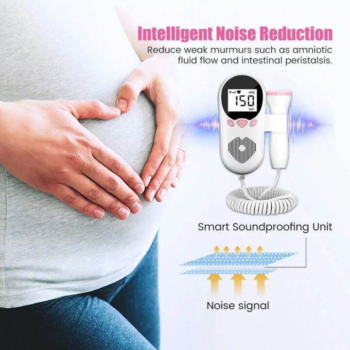 fetal doppler dopler alat deteksi monitor detak denyut jantung janin ...