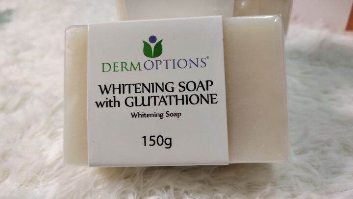 DERM OPTIONS WHITENING SOAP WITH GLUTATHIONE 150g TNJ | Lazada PH