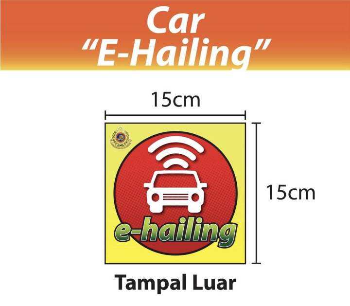 E-hailing car sticker | Lazada