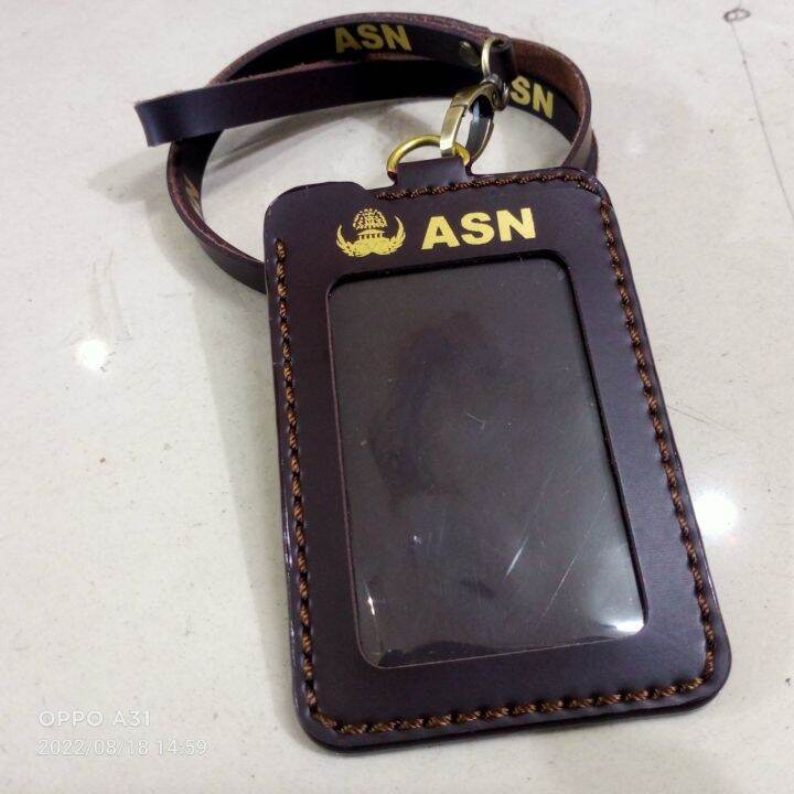 holder kalung id card ASN / coklat | Lazada Indonesia
