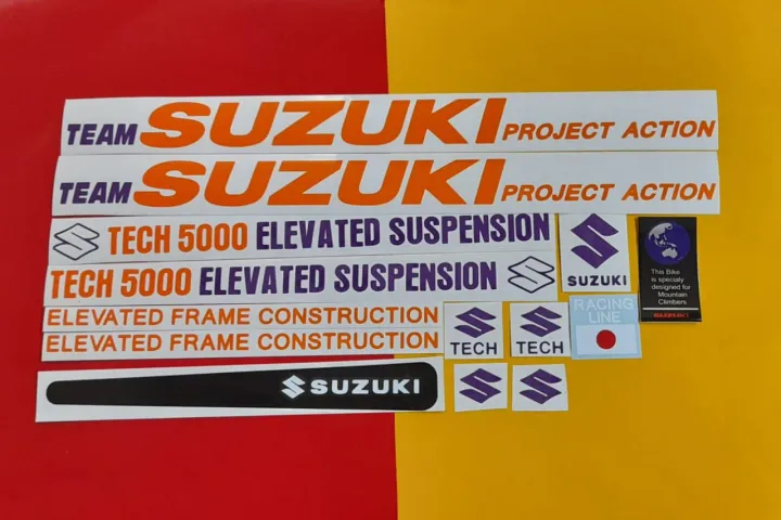 stiker sepeda Suzuki tech 5000 elevated suspension | Lazada Indonesia