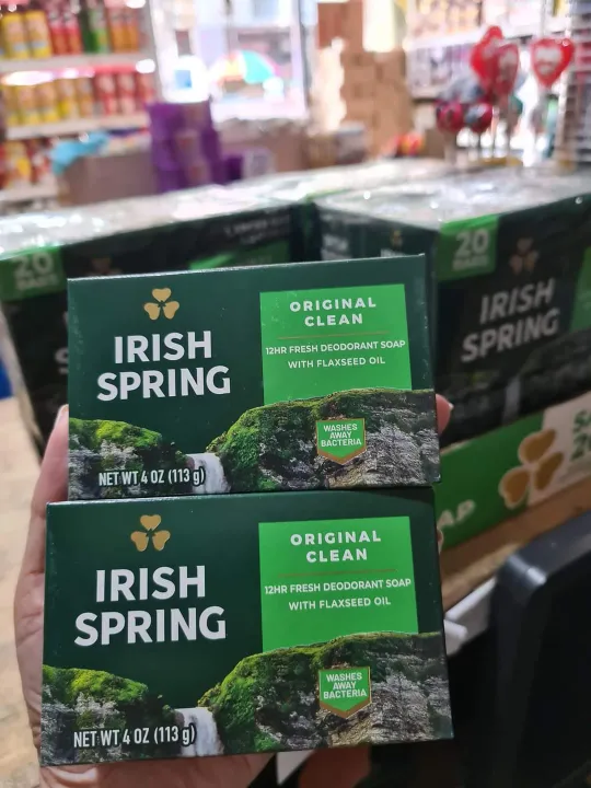Irish spring deodorant bath soap original scent 113g x 2 | Lazada PH