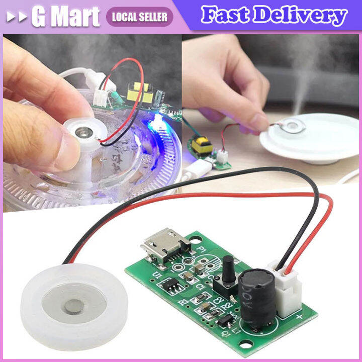 DC 5V Micro USB Ultrasonic Mist Maker Atomizer Transducer Atomizer Film ...