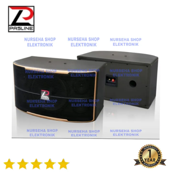 Speaker Pasif Karaoke 10 inch original PASLINE PL 4310B Super Bass original garansi resmi model ...