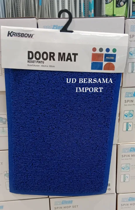 KRISBOW Keset Pintu PVC/Anti Slip/Anti Licin/Keset Mie - Biru | Lazada ...