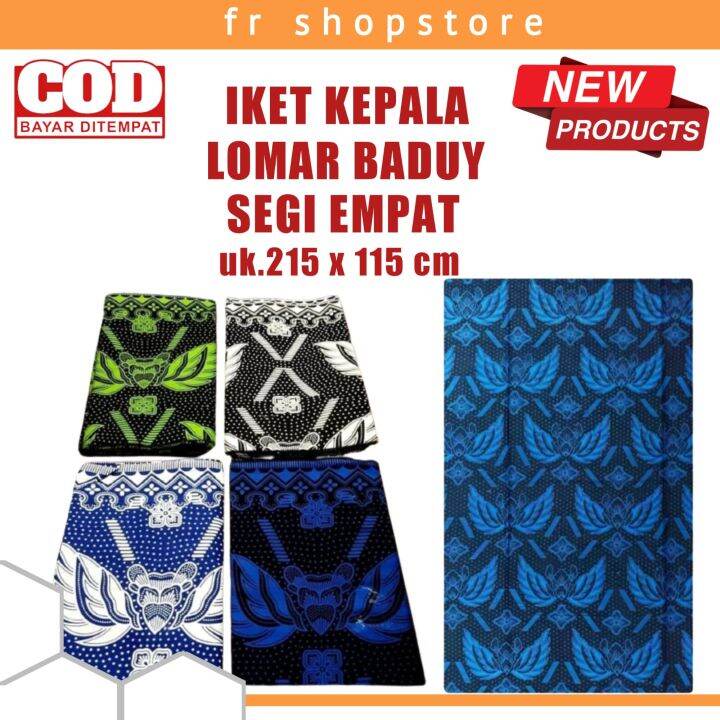 Lomar Ikat Iket Kepala Suku Baduy Khas Sunda Model Kain Batik Baduy ...
