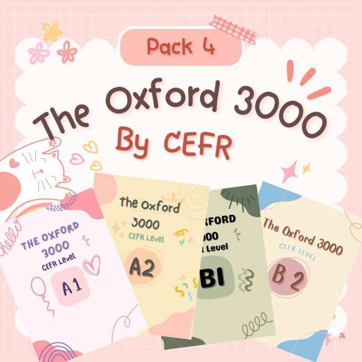 หนังสือรวมคำศัพท์ The Oxford 3000 by CEFR (A1,A2,B1,B2) | Lazada.co.th