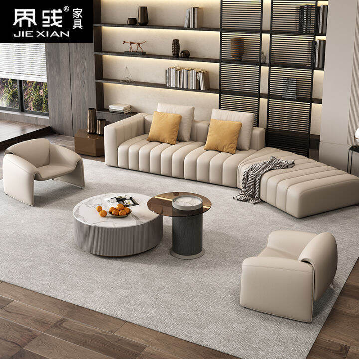 Negotiation Reception Sofa Combination Hotel Lobby Lobby Three-Person ...
