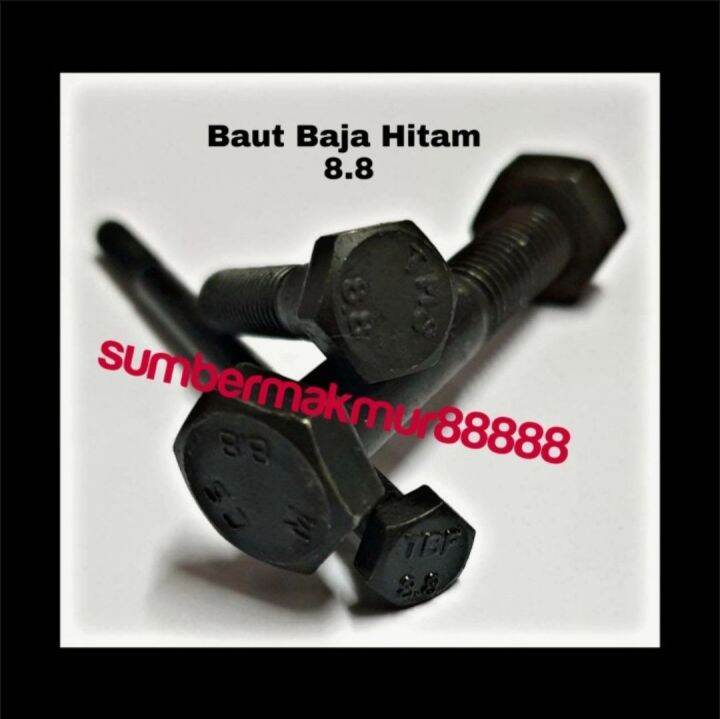 Baut Mur Baja htb (grade 8.8) 10x20 mm p.1,50 (Per 1 pcs) | Lazada Indonesia