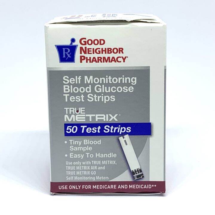 TRUE METRIX Blood Glucose Test Strips, 50 Count EXP Feb 2024 TRUEMETRIX ...