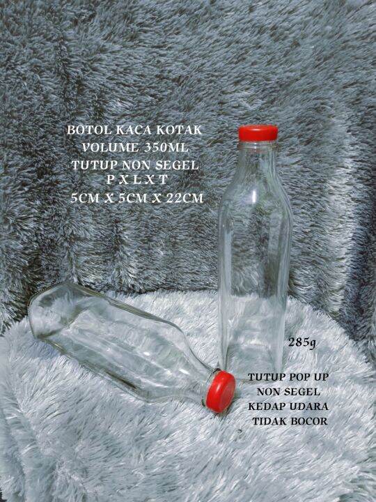botol kaca kotak 350ml botol kaca kotak 750ml tutup segel tutup non ...