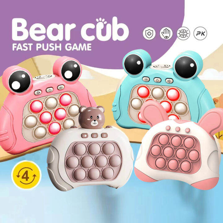 Quick Push Game Console Pop it Game Machine Educational Toys Kids Focus ...