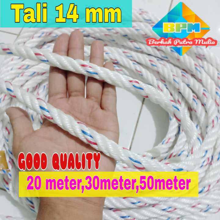 TALI TAMBANG 14MM 50 METER/TALI PENGIKAT BARANG TRUCK,PICK UP,LOSBAk ...