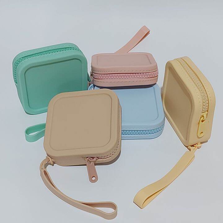 Silicone SQUARE Coin Purse with Zipper | Lazada PH