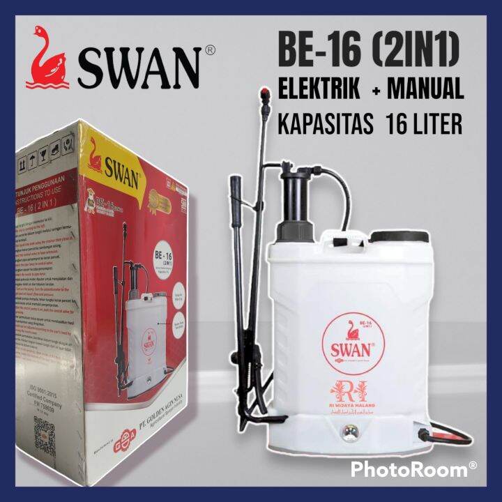 SWAN BE 2IN1 / SPRAYER SWAN BE 16 (2in1) / TANGKI CAS DAN MANUAL ...