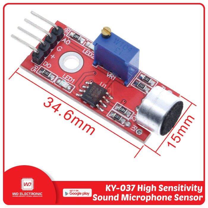 KY-037 KY037 SOUND MICROPHONE SENSOR HIGH SENSITIVITY MODULE | Lazada ...