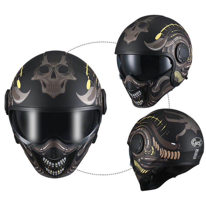 Modular Motorcycle Helmet Full Face Helmet Open Face Helmet Double Lens ...