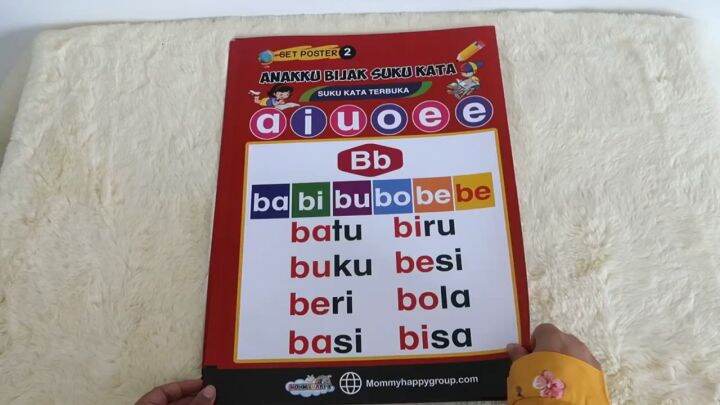 Poster Anakku Bijak Suku Kata Belajar Membaca Tadika Prasekolah by Puan ...
