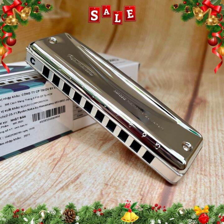 Kèn harmonica 10 lỗ Diatonic Suzuki ProMaster Mr-350 | Lazada.vn