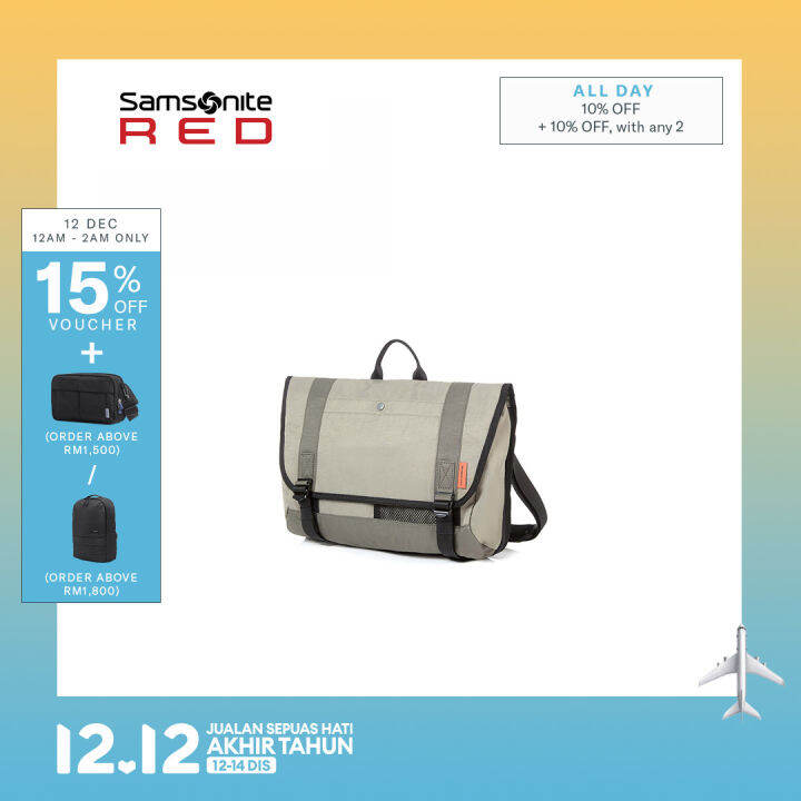 Samsonite Red ABBEY MESSENGER BAG | Lazada