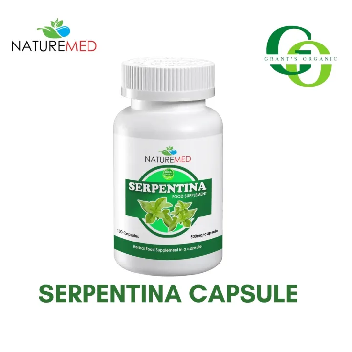 3 Bottles SERPENTINA Capsule (NatureMed Serpentina Capsule) I Lower ...